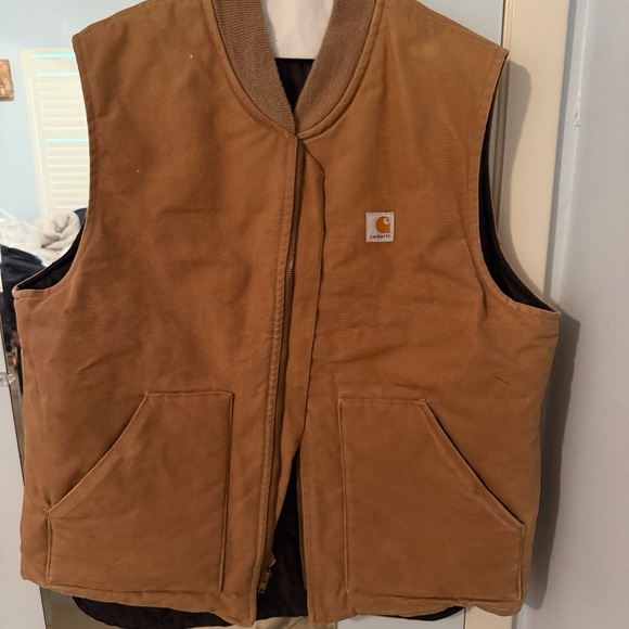 Carhartt | Jackets & Coats | Carhartt Tan Work Vest | Poshmark